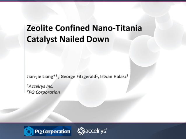 Zeolite Confined Nano-Titania Catalyst Nailed Down | PDF | Chemistry ...