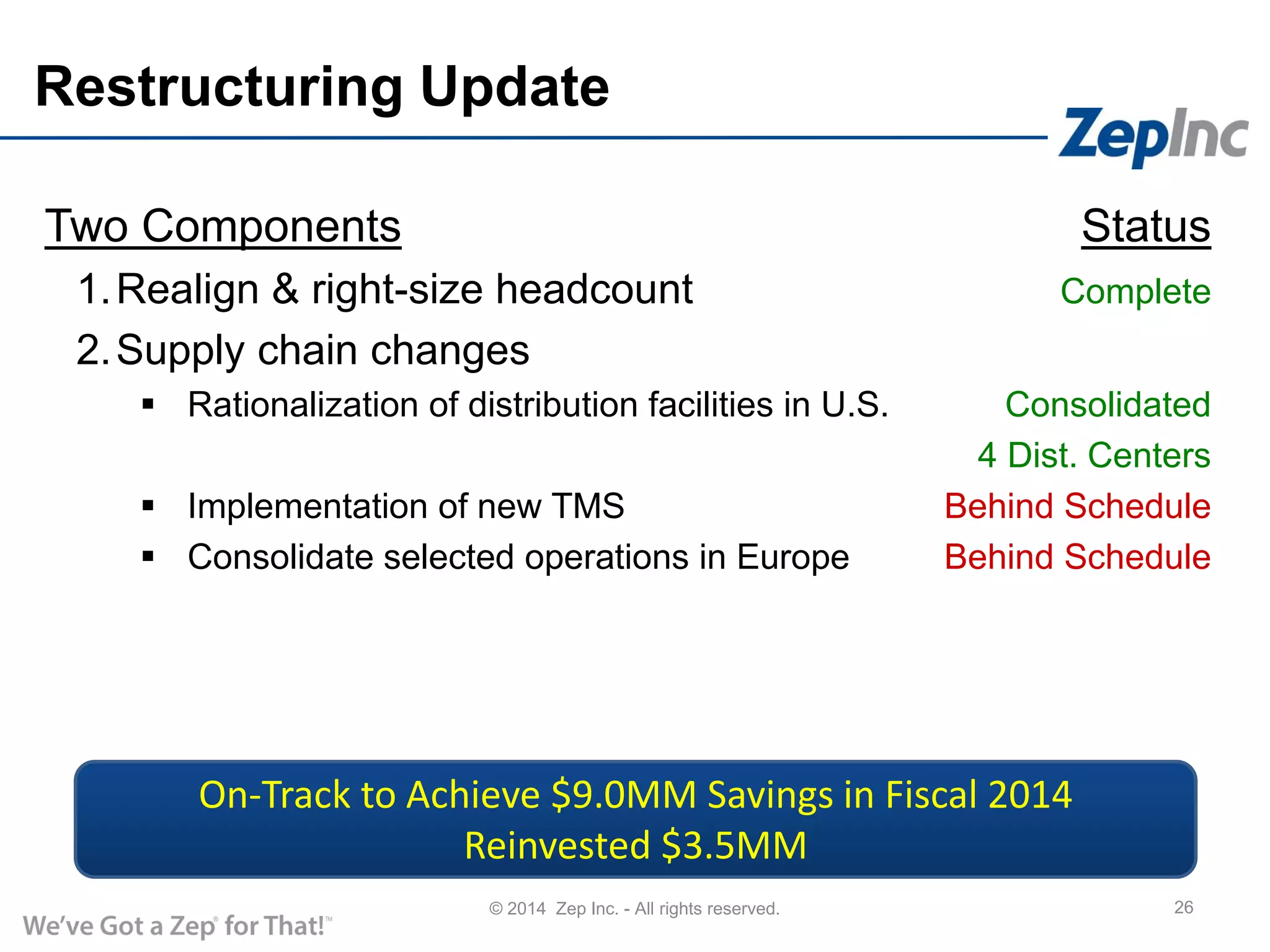 Zep presentation - august 2014 v.7 | PPT