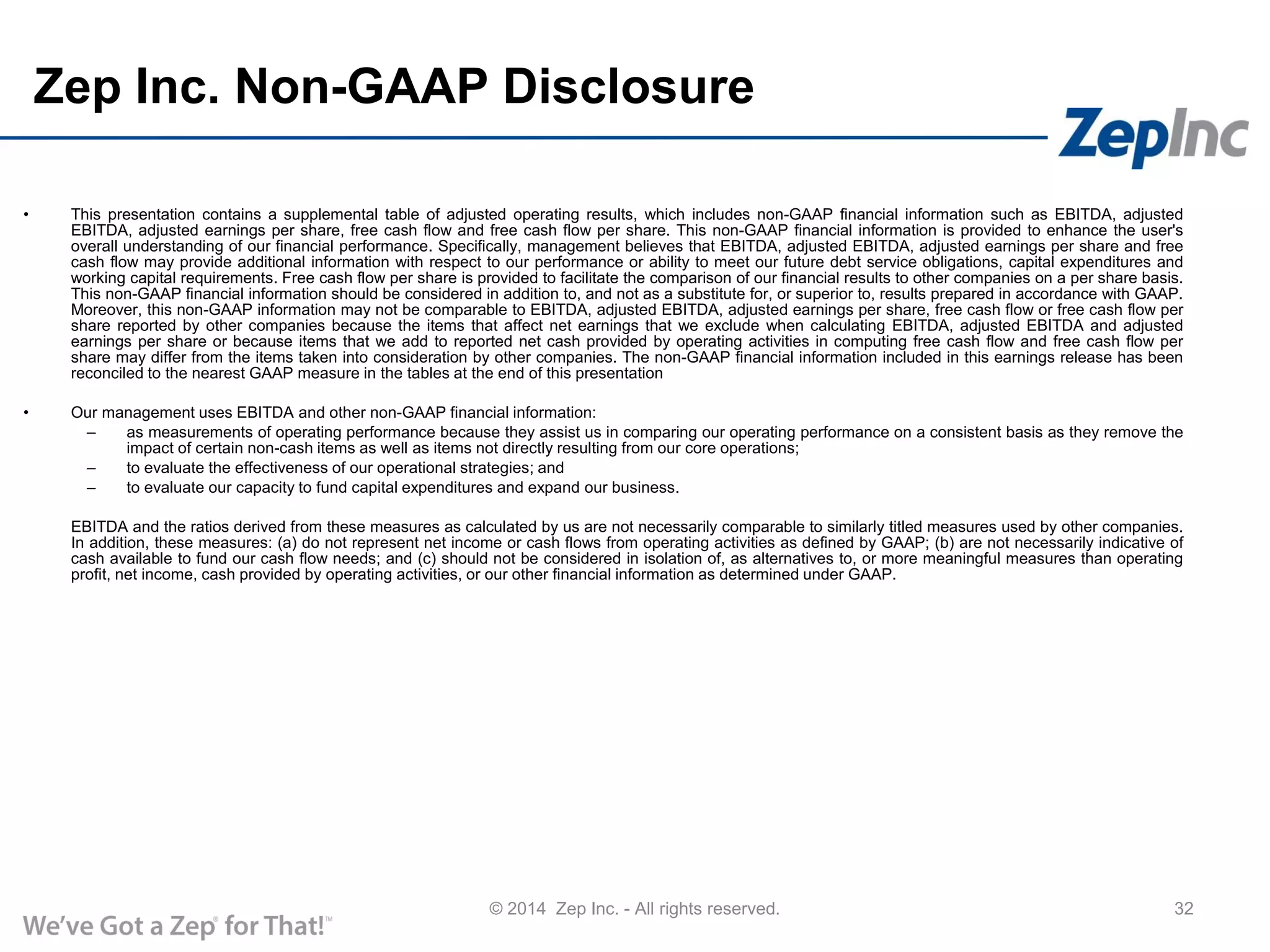 Zep presentation - august 2014 v.7 | PPT