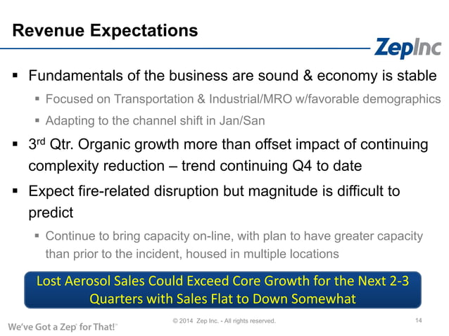 Zep presentation - august 2014 v.7 | PPT