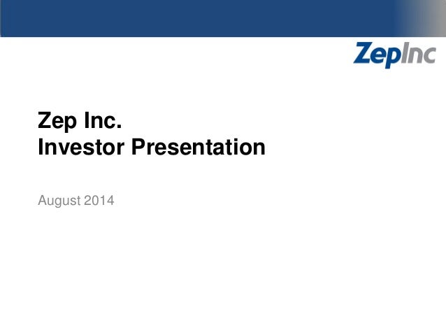 Zep presentation - august 2014 v.7