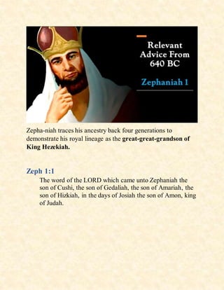 Zeph 1 Relevant Advice from 640 BC | PDF