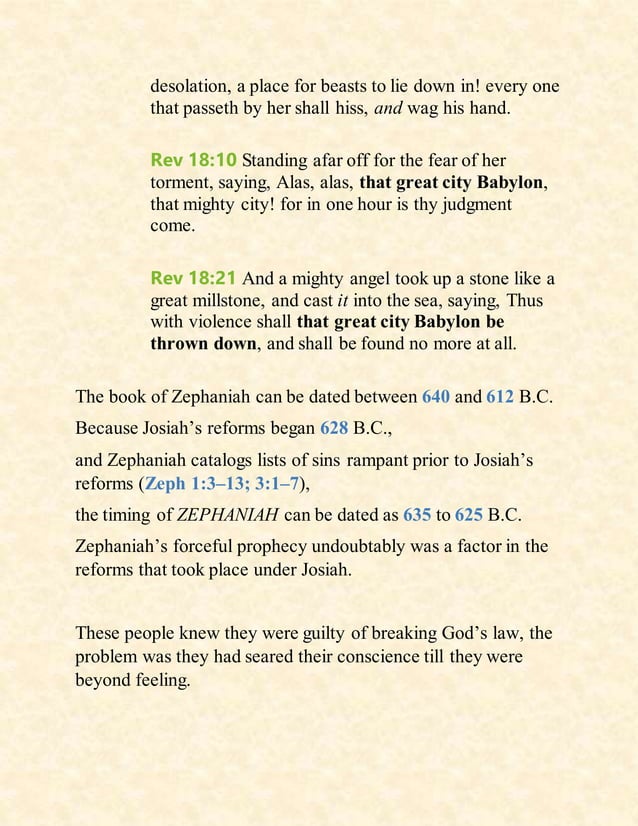 Zeph 1 Relevant Advice from 640 BC | PDF