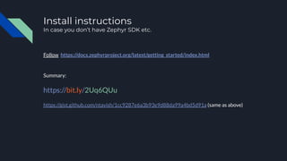 Zephyr RTOS workshop | PDF