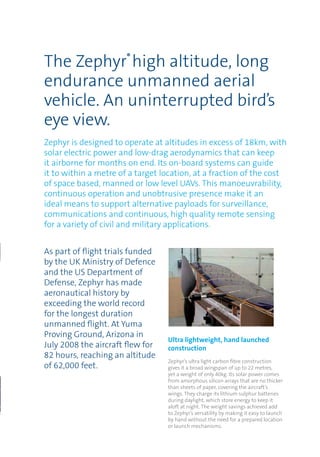 Zephyr brochure | PDF