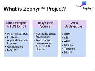 Zephyr: Creating a Best-of-Breed, Secure RTOS for IoT | PPT