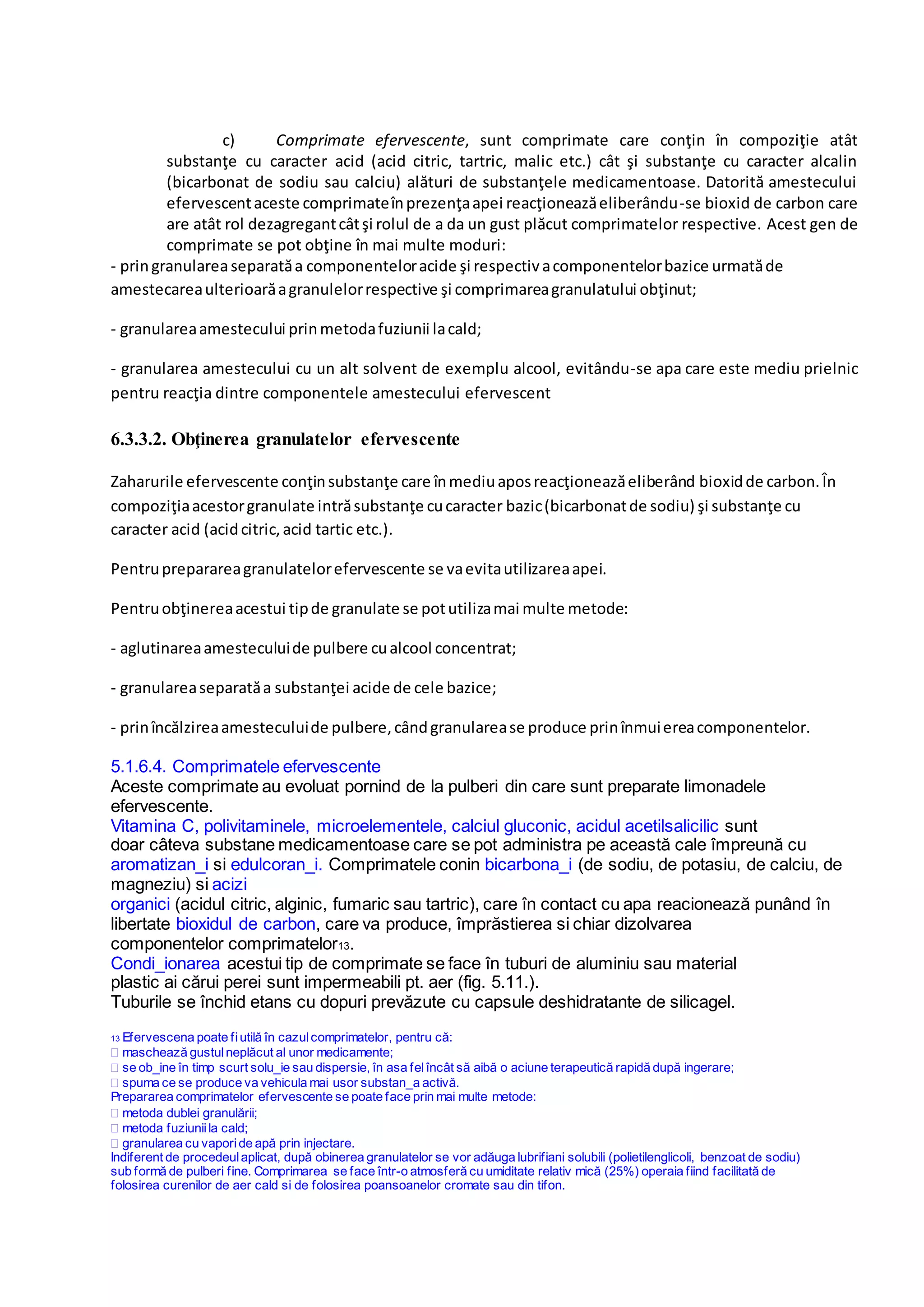 comprimate Efervescente | DOCX