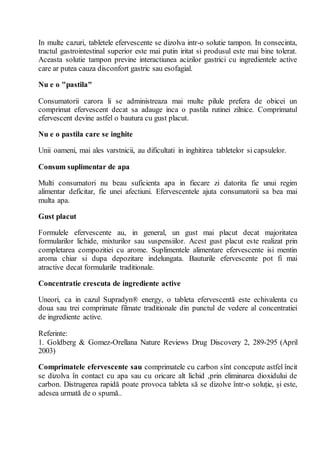 comprimate Efervescente | DOCX