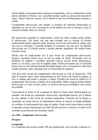 comprimate Efervescente | DOCX