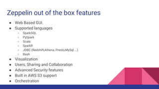 Zeppelin and spark sql demystified | PPT