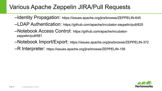 Multi User Data science with Zeppelin | PPT