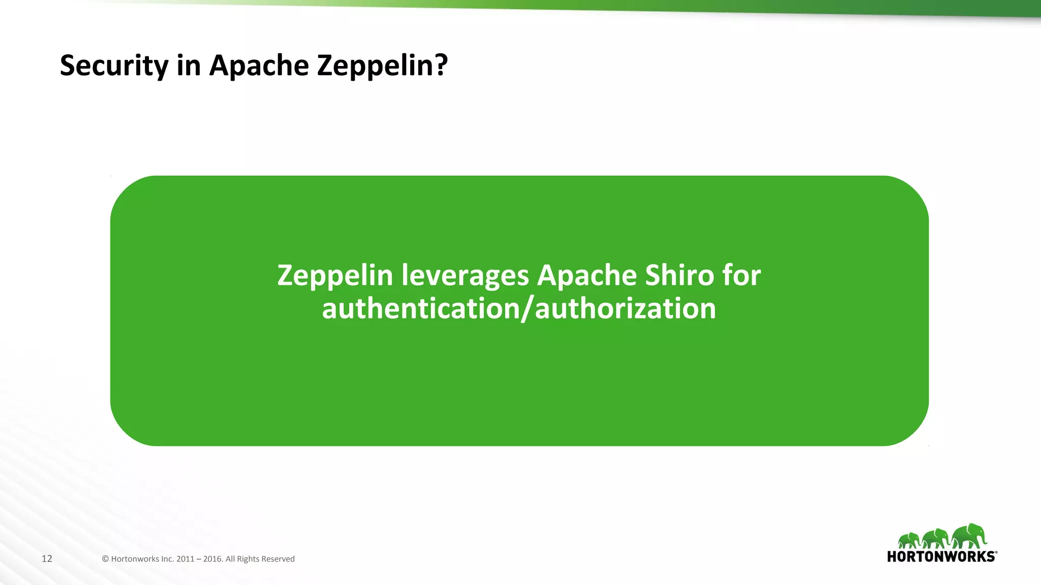 Running Apache Zeppelin production | PPT