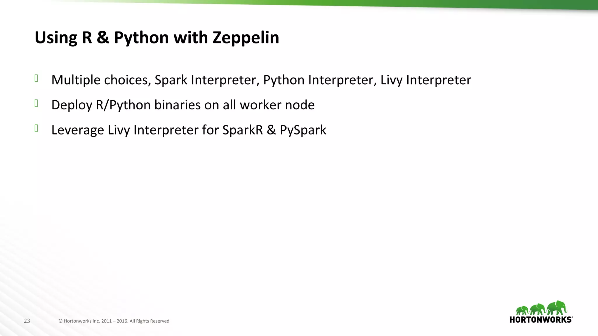 Running Apache Zeppelin production | PPT