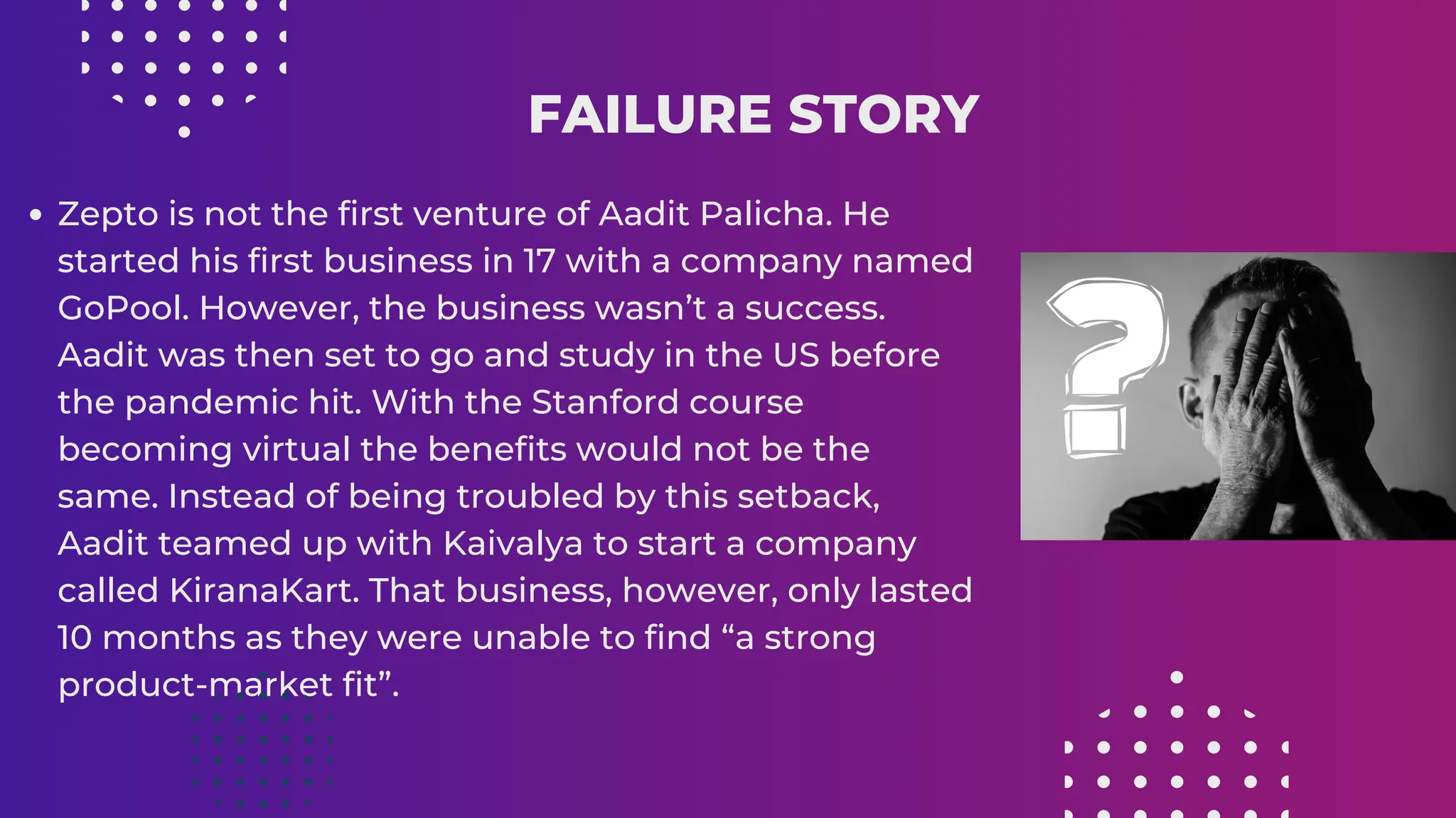 Zepto CEO : AADIT PALICHA ( Founder & CEO) | PDF