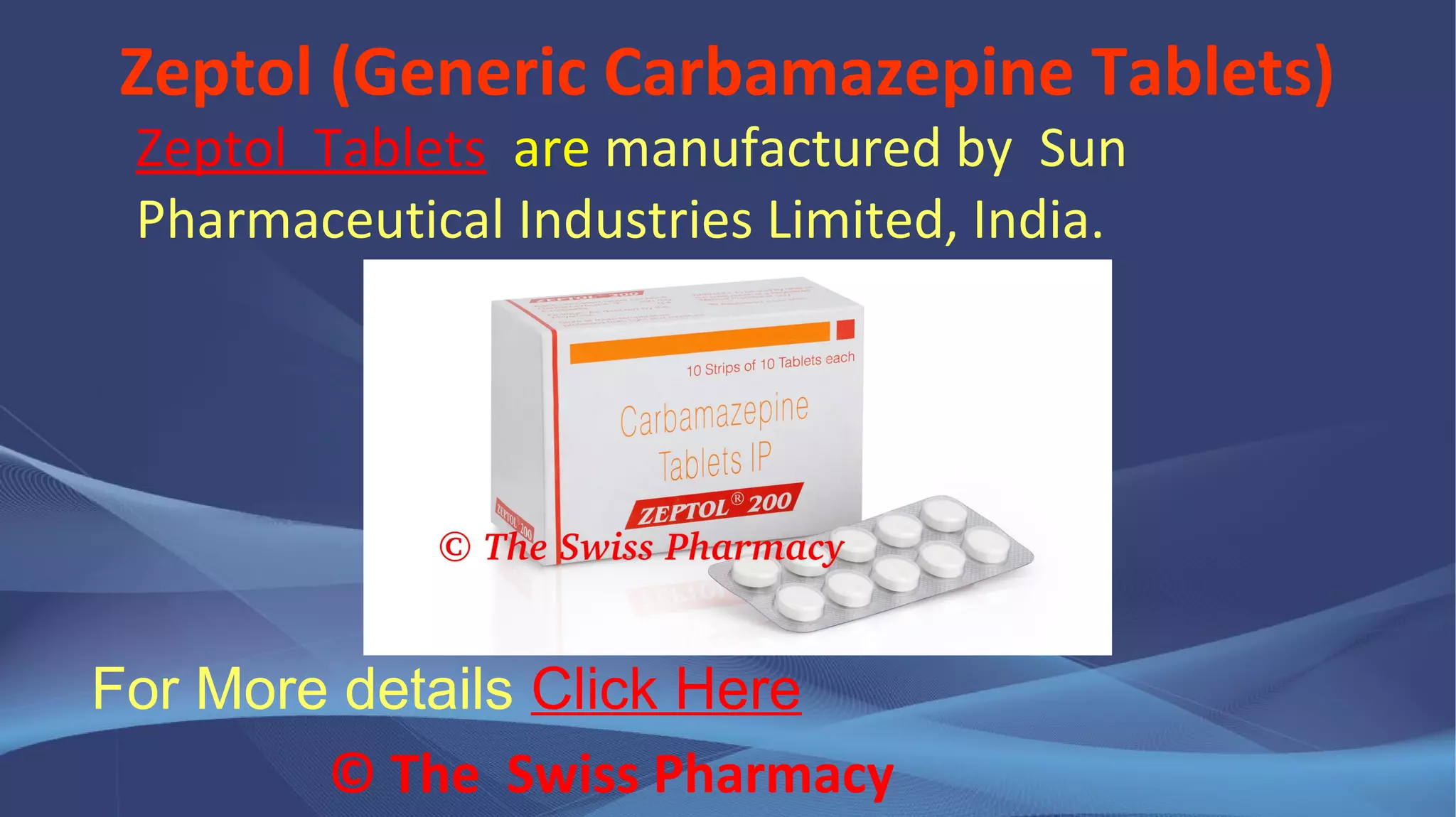 Zeptol (Generic Carbamazepine Tablets) | PDF