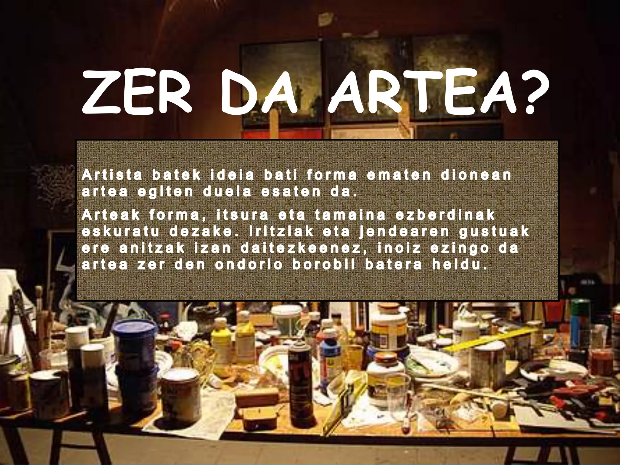 Zer da artea | PPSX