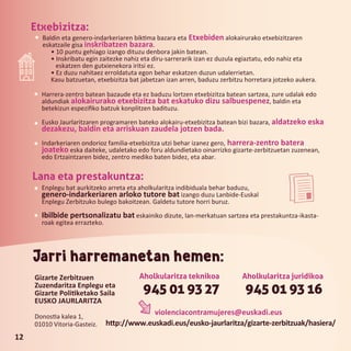 Zer egin emakumeen aurkako indarkeriaren aurrean. Eusko Jaurlaritza | PDF
