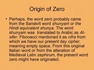 Zero: Origin | PPT
