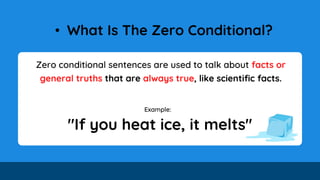 Zero-Conditional presentacion gramatical | PPTX