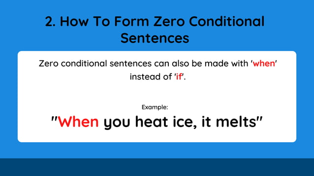 Zero-Conditional presentacion gramatical | PPTX | Nutrition | Healthy ...