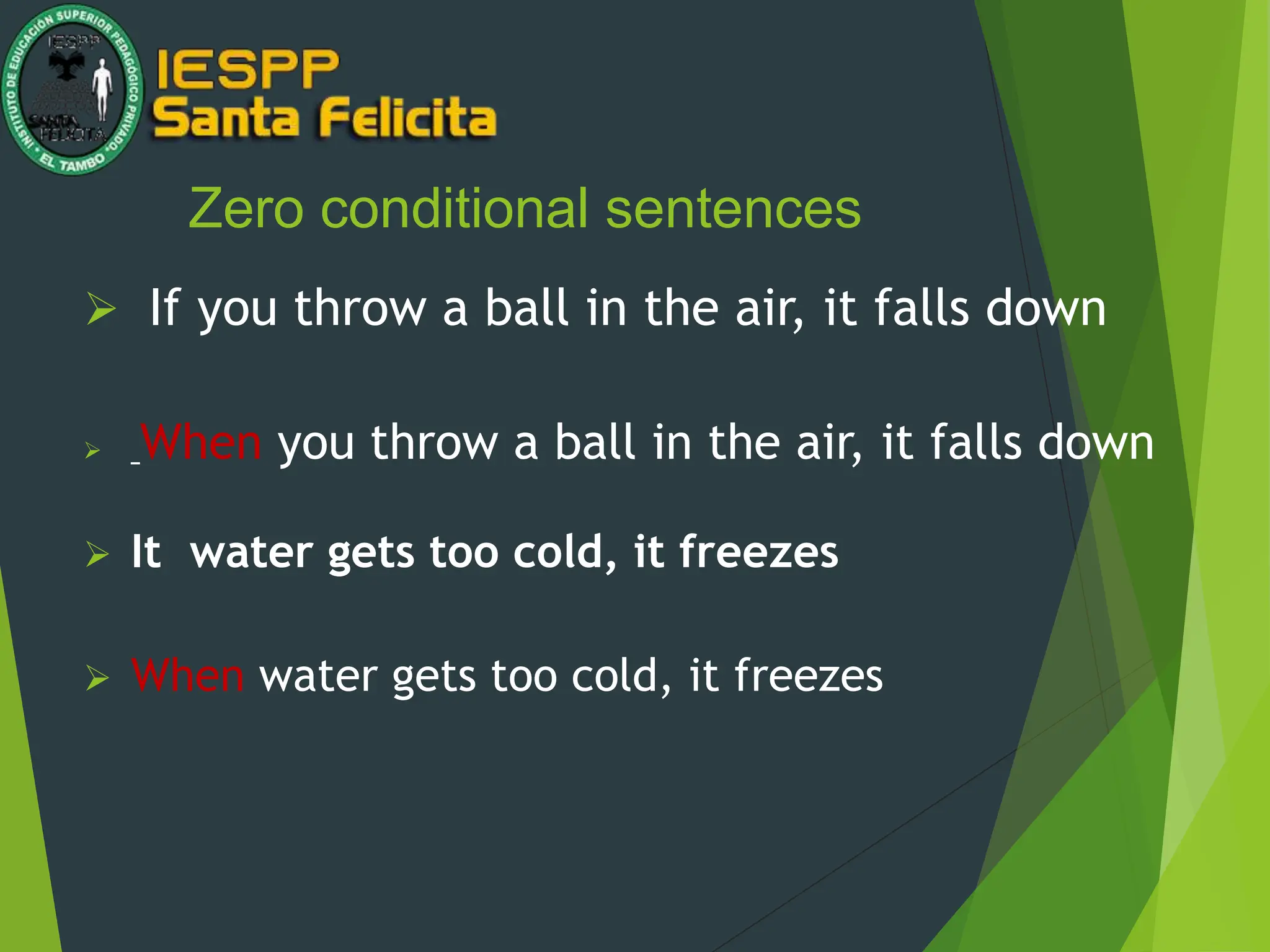 Zero Conditional Reading Comprehension Pptx