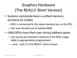 XPDS13: Zero-copy display of guest framebuffers using GEM - John ...