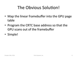 XPDS13: Zero-copy display of guest framebuffers using GEM - John ...