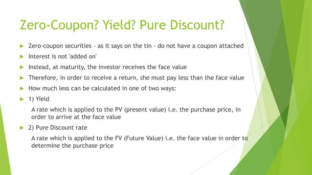Zero coupon-yield-pure-discount-presentation | PPT