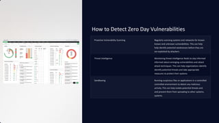 Zero Day Vulnerabilities: A threat to security. | PDF