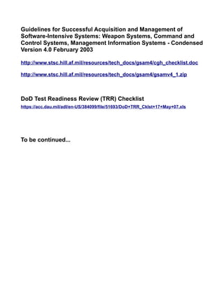 Zero-Defects Software Checklists | PDF