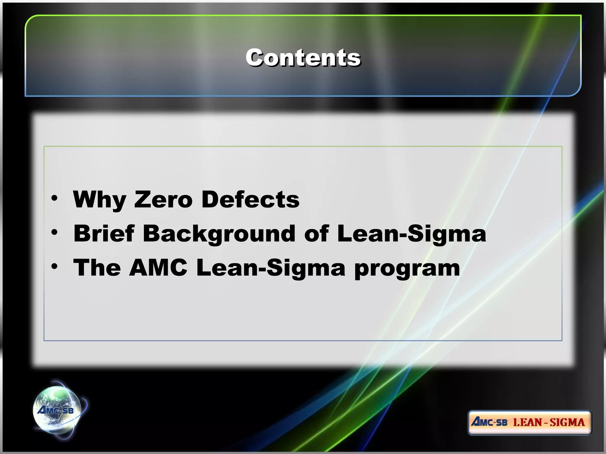 Zero Defects Through Lean six Sigma | PPS