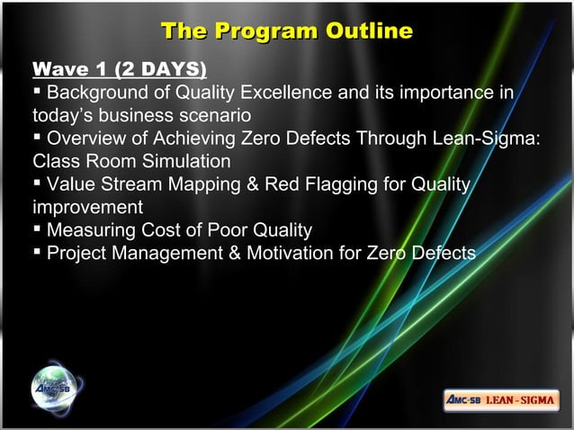Zero Defects Through Lean six Sigma | PPS | Business | Business and Finance