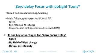 Zero delay-focus-with-poLight TLens | PDF