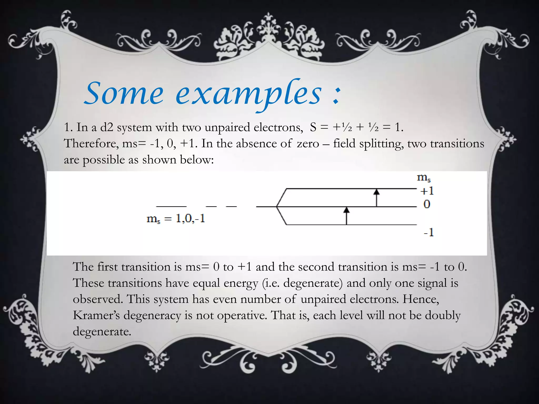 Zero field splitting | PPTX
