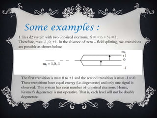 Zero field splitting | PPTX