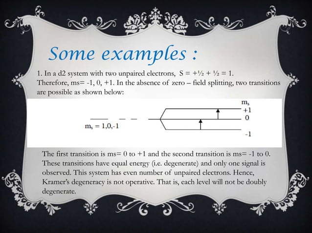 Zero field splitting | PPTX | Chemistry | Science