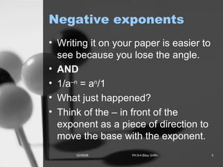 Zero & Negative Exponents | PPT