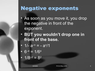 Zero & Negative Exponents | PPT
