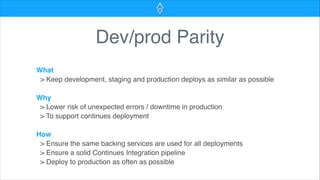 The 12 Factors for Building Cloud-Native Software | PPT
