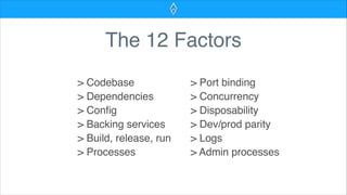 The 12 Factors for Building Cloud-Native Software | PPT