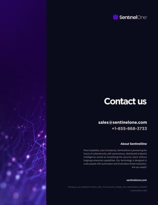 Moving to an endpoint centric zero trust security model | PDF