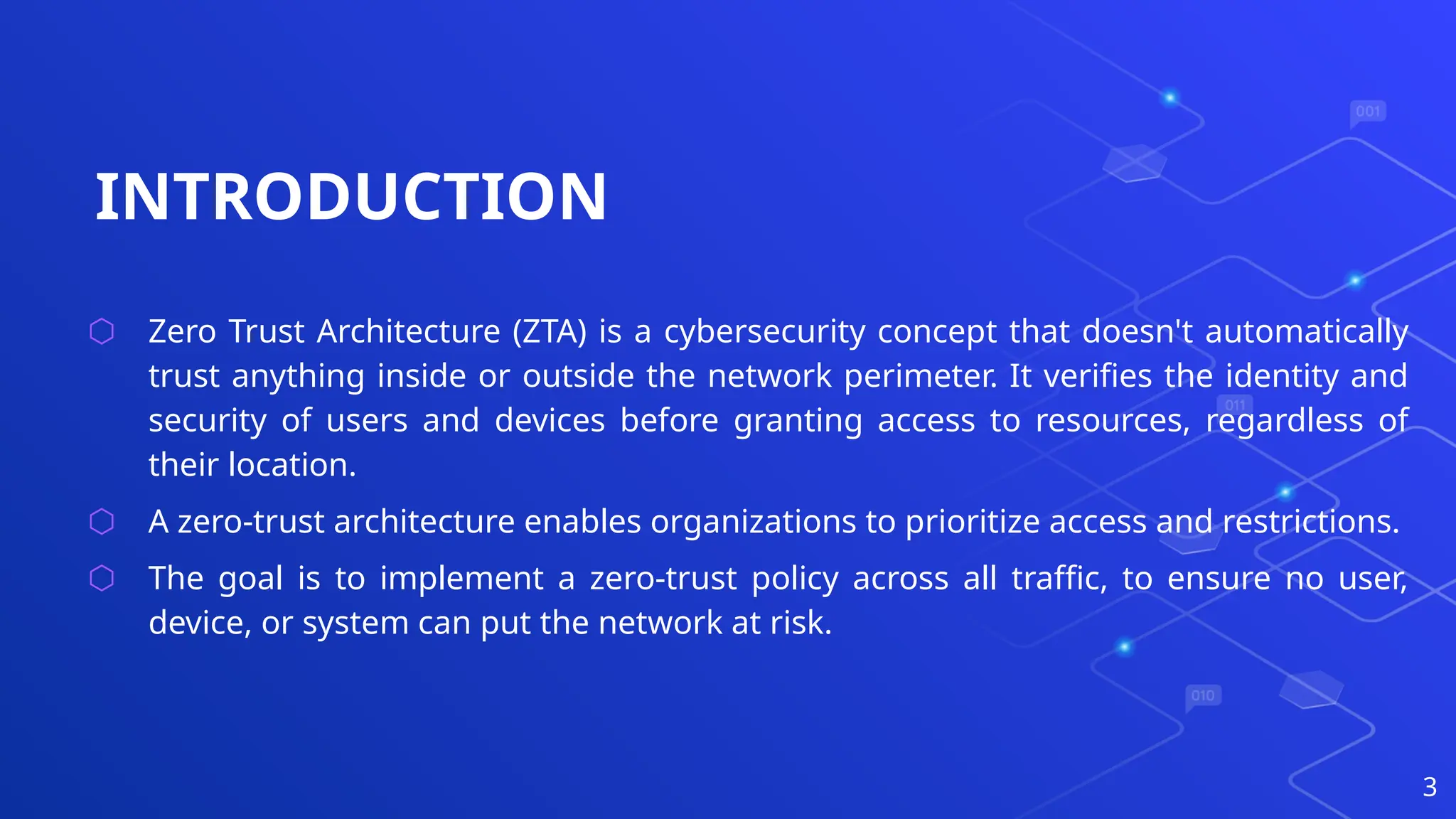 ZERO-TRUST ARCHITECHTURE IN CYBER SECURITY | PPTX