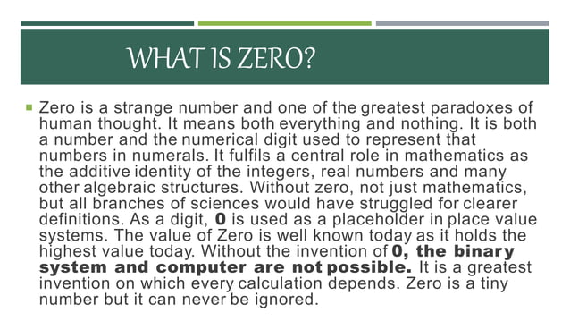 History of Zero | PPTX