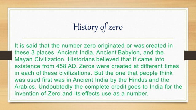History of Zero | PPTX