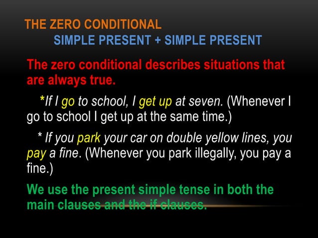 Zero and first conditional | PPTX