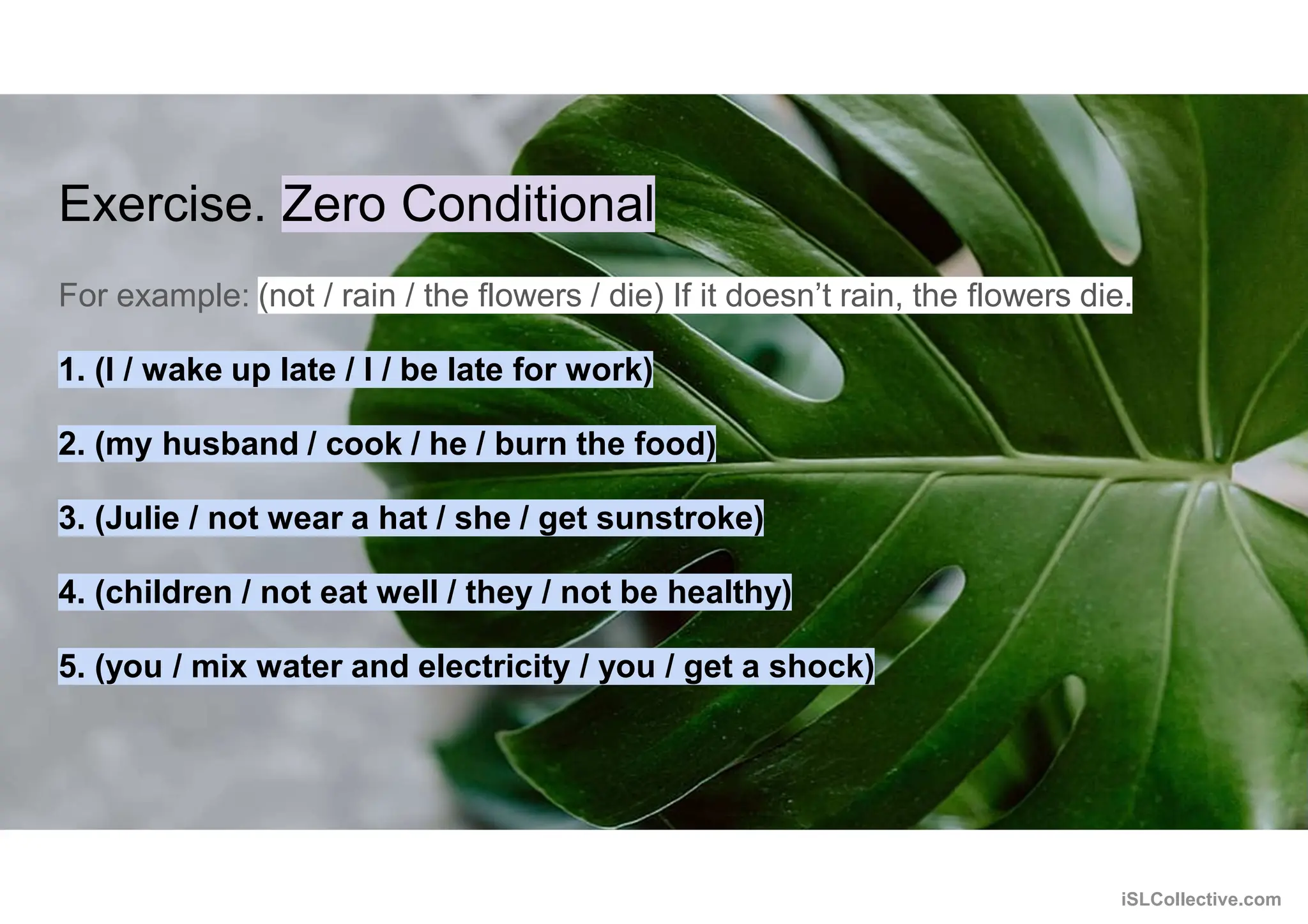 Zero and First Conditional, practice tasks | PPT