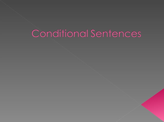 Zero And First Conditionals | PPT