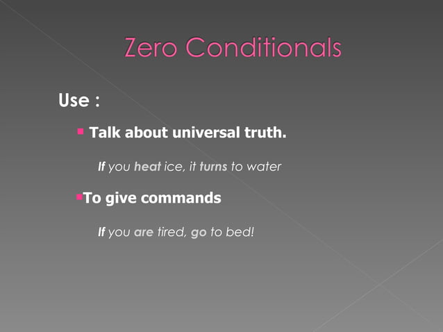 Zero And First Conditionals | PPT