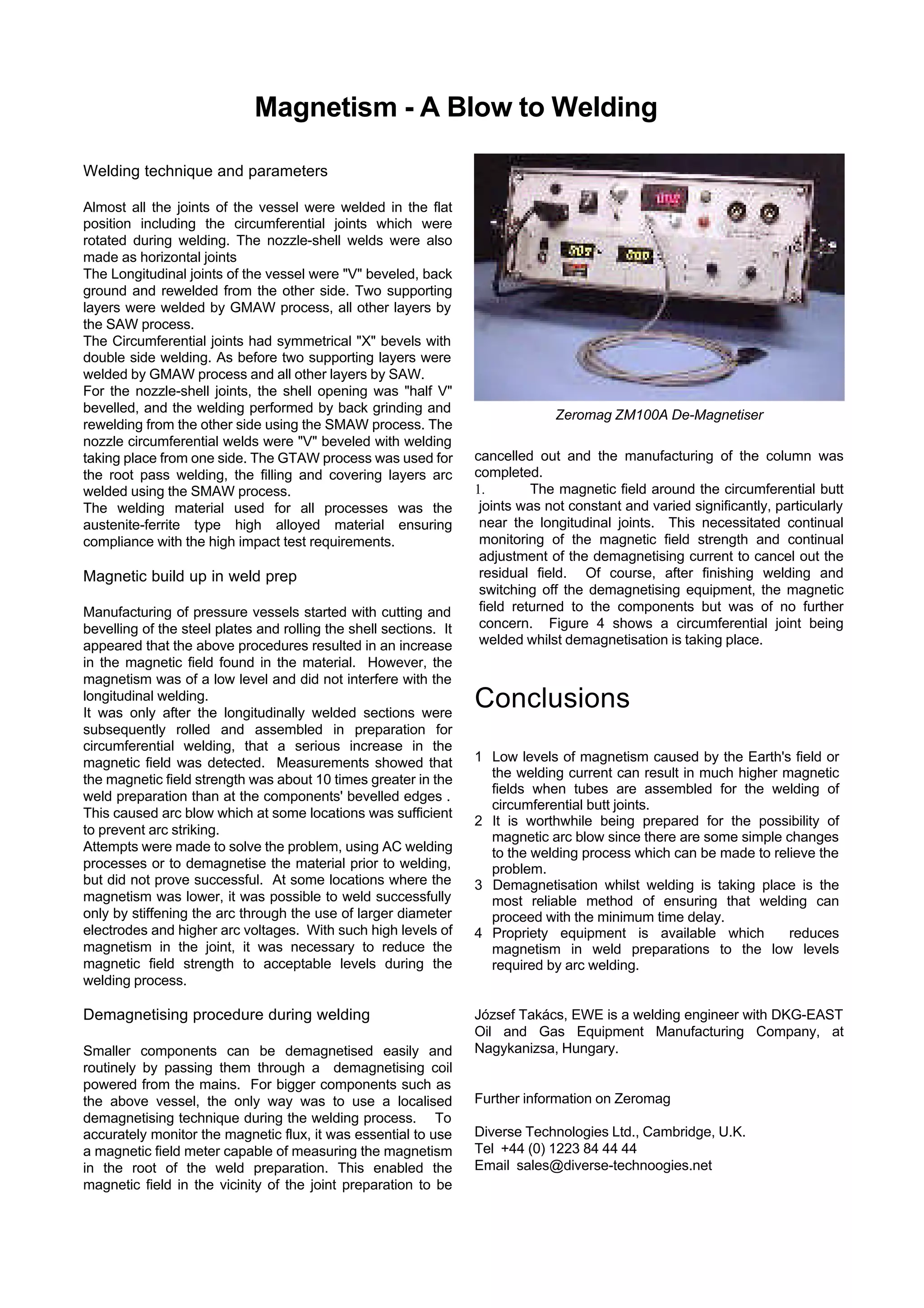 Zeroart line pipe magnetism | PDF
