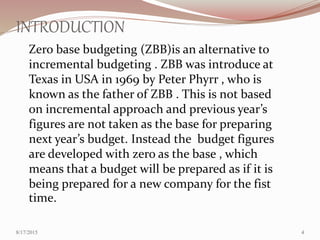 Zerobasebudgeting | PPTX